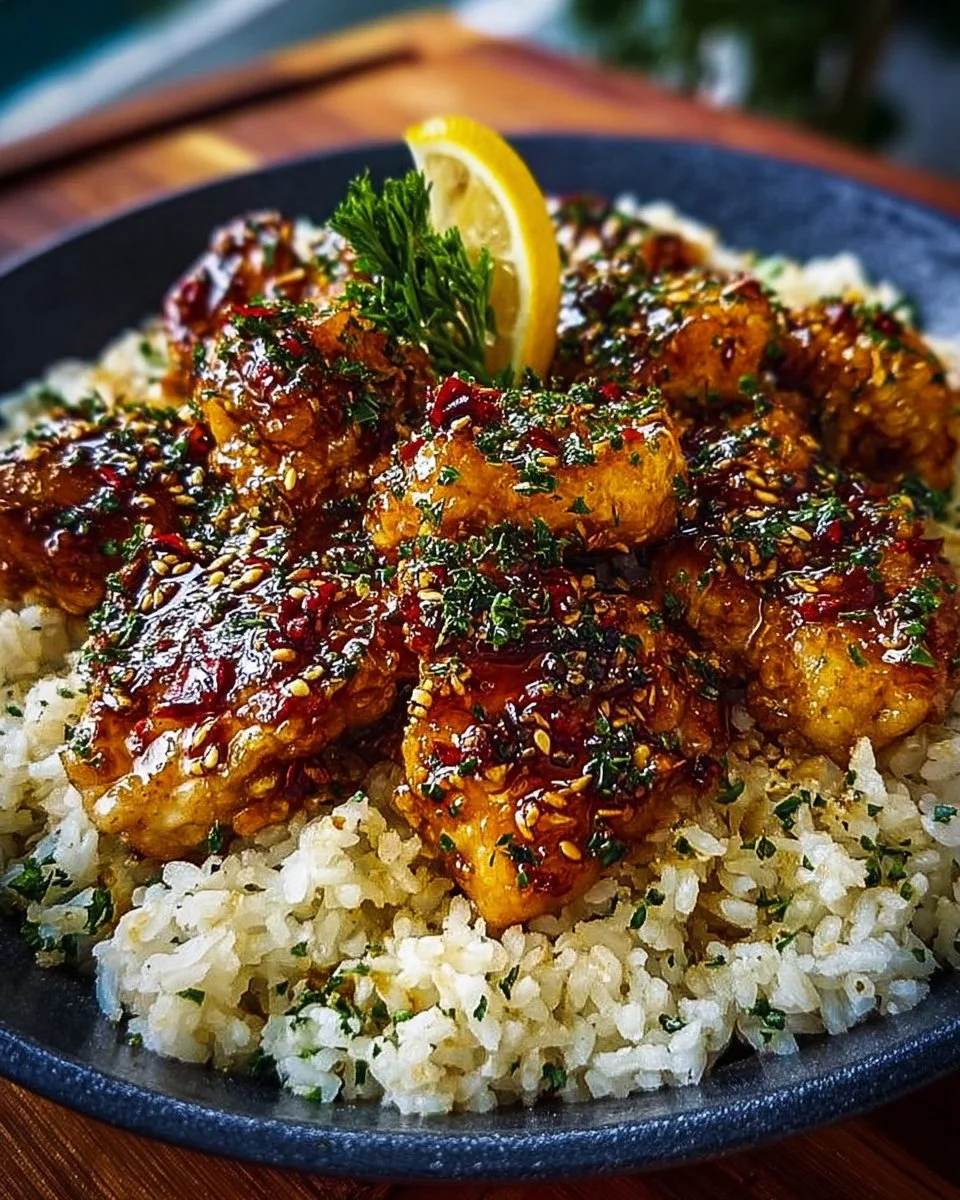 One-Pan Honey Butter Garlic Chicken & Rice