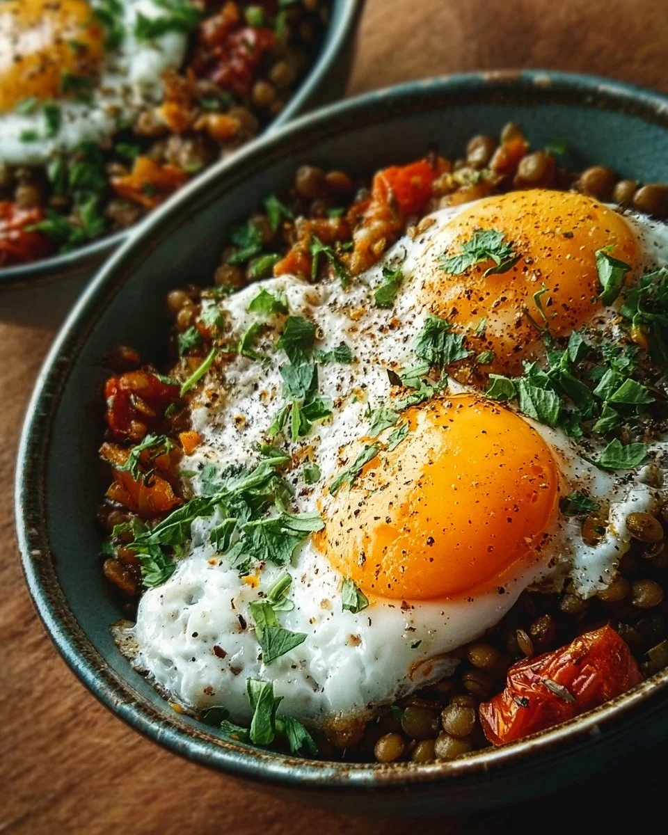 Savory Lentil Breakfast Bowl